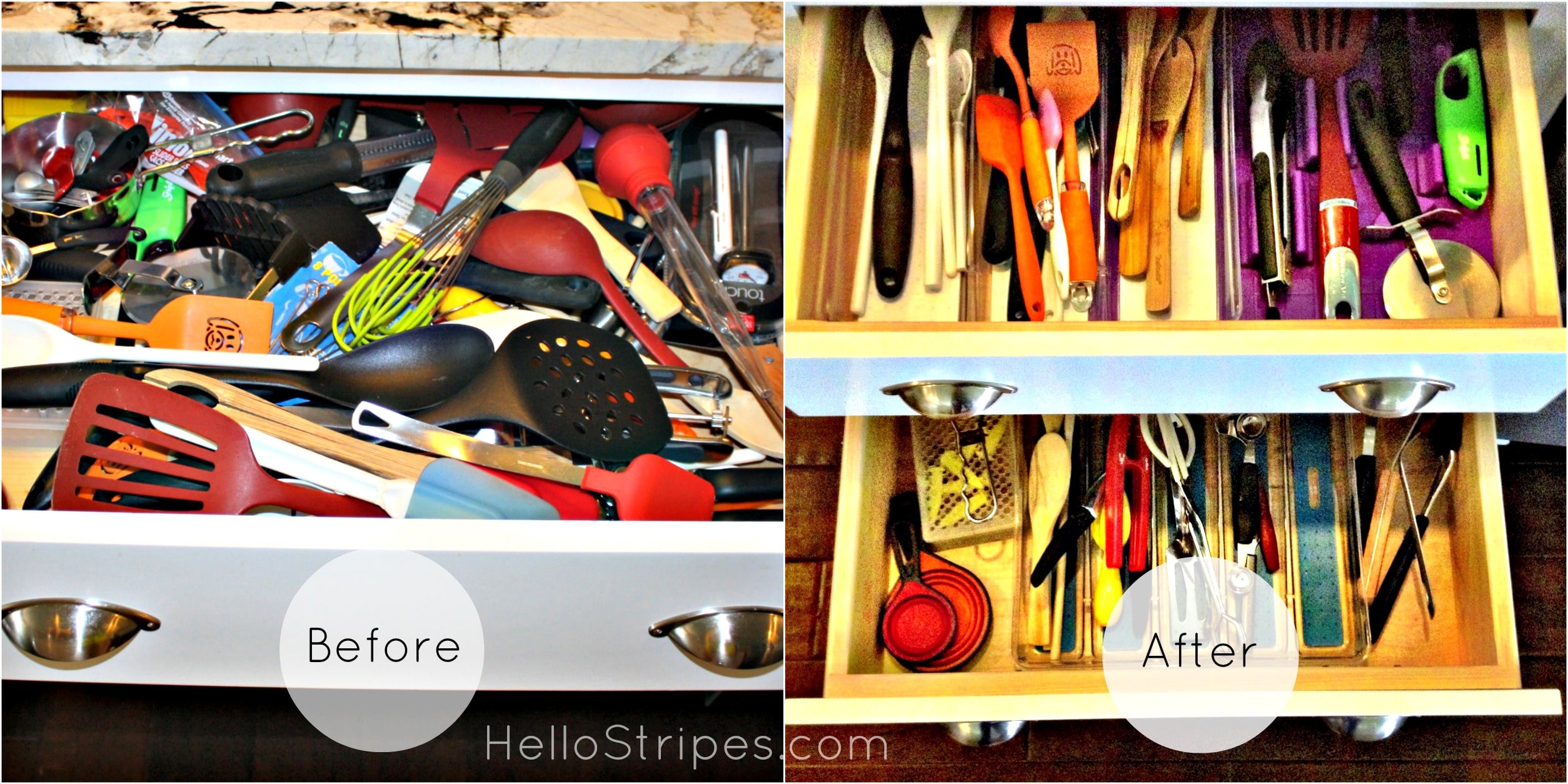 Organized Kitchen Before And After
